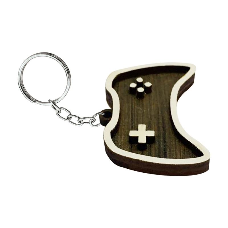 Pacote 50 Chaveiro 3D Controle Gamer Com Argola 5x3,5cm Mdf Madeira ...