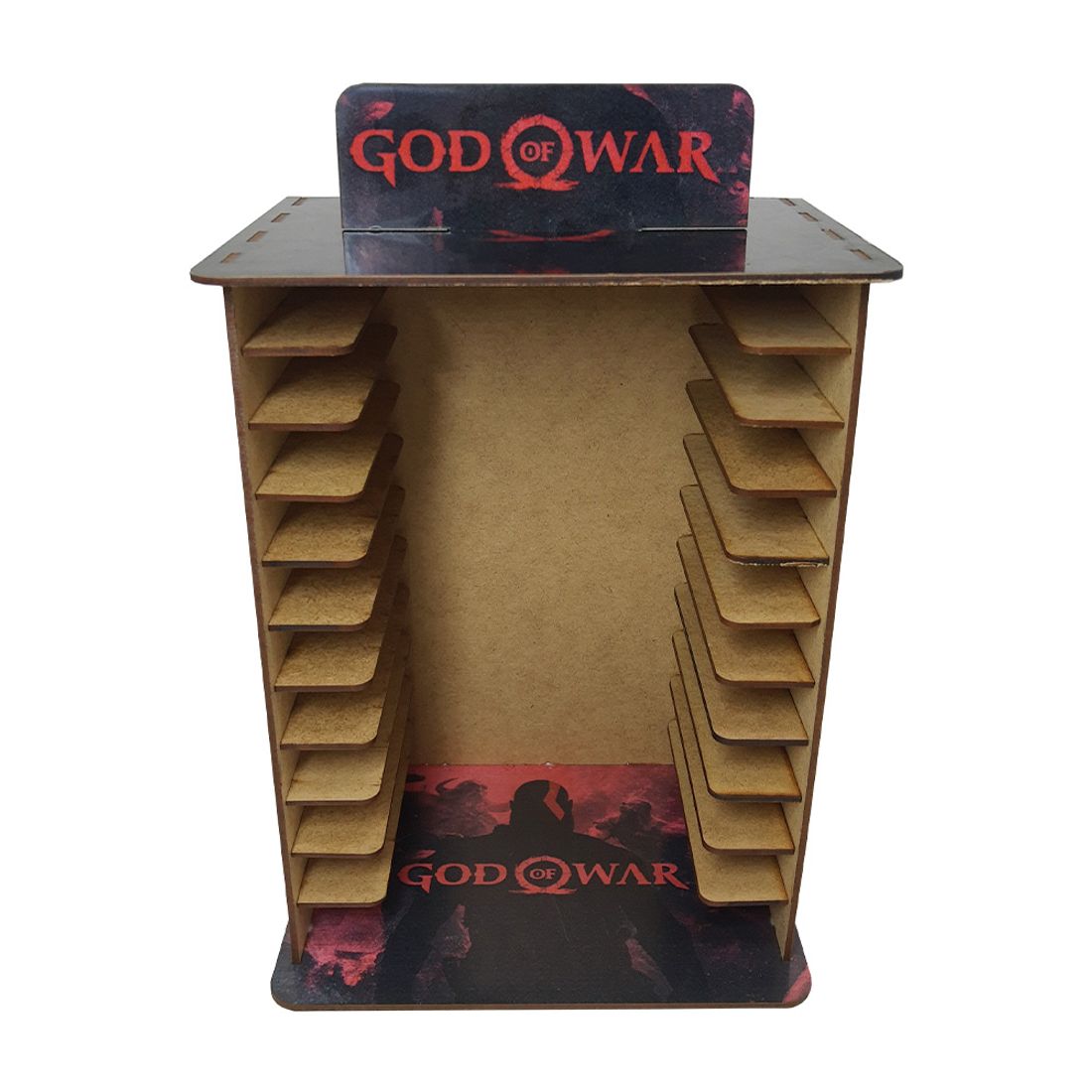 Porta 11 Jogos Físico Gamer God Of War 22x16,3x29,4 Mdf Madeira ...
