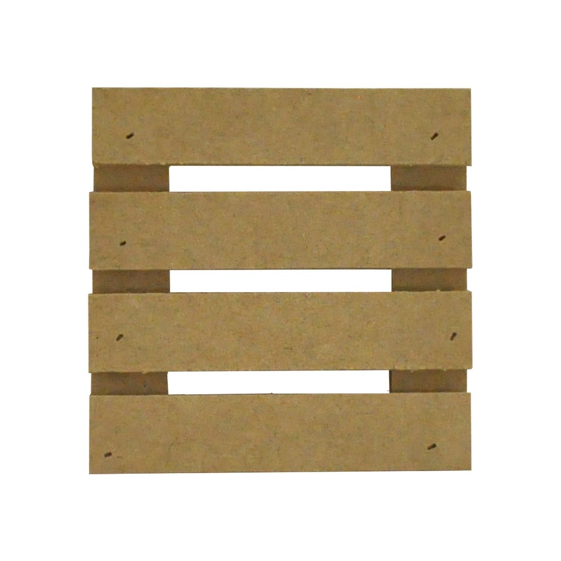 Mini Pallet Quadrado 10x10 Mdf Madeira - atacadaodoartesanatomdf