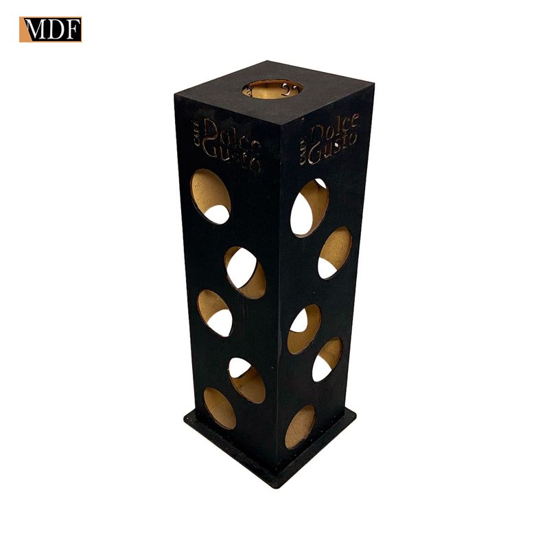 Porta Capsulas Café para 21 Unidade Dolce Gusto 33x12x12 Mdf Madeira ...