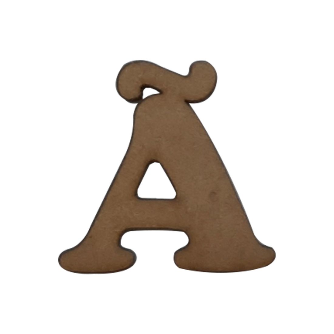 Letras com Acento para Aplique Artesanato 2,5cm Kit 10un Mdf Madeira ...