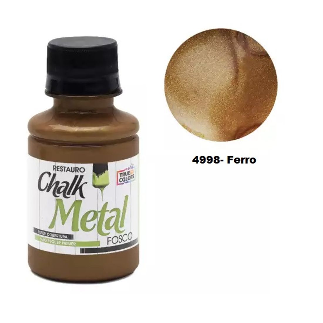 Tinta Chalk Restauro Metal 100ml True Colors - atacadaodoartesanatomdf