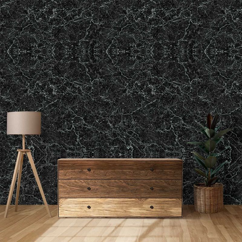 Papel de Parede Mod 12 Granite Dark Nocturnal Vinilico ...